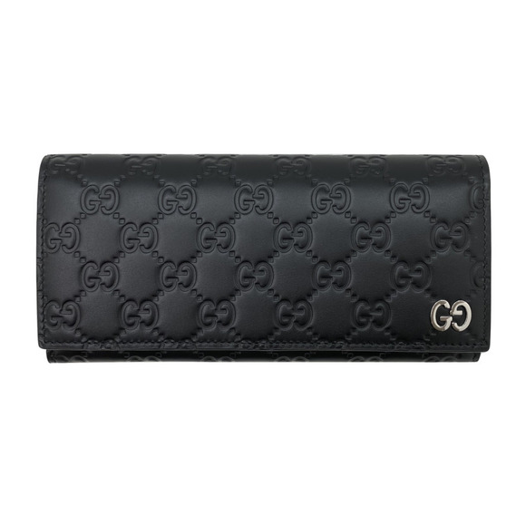 Gucci | Bags | Gucci Wallet Continental Wallet Dorian Signature Leather ...